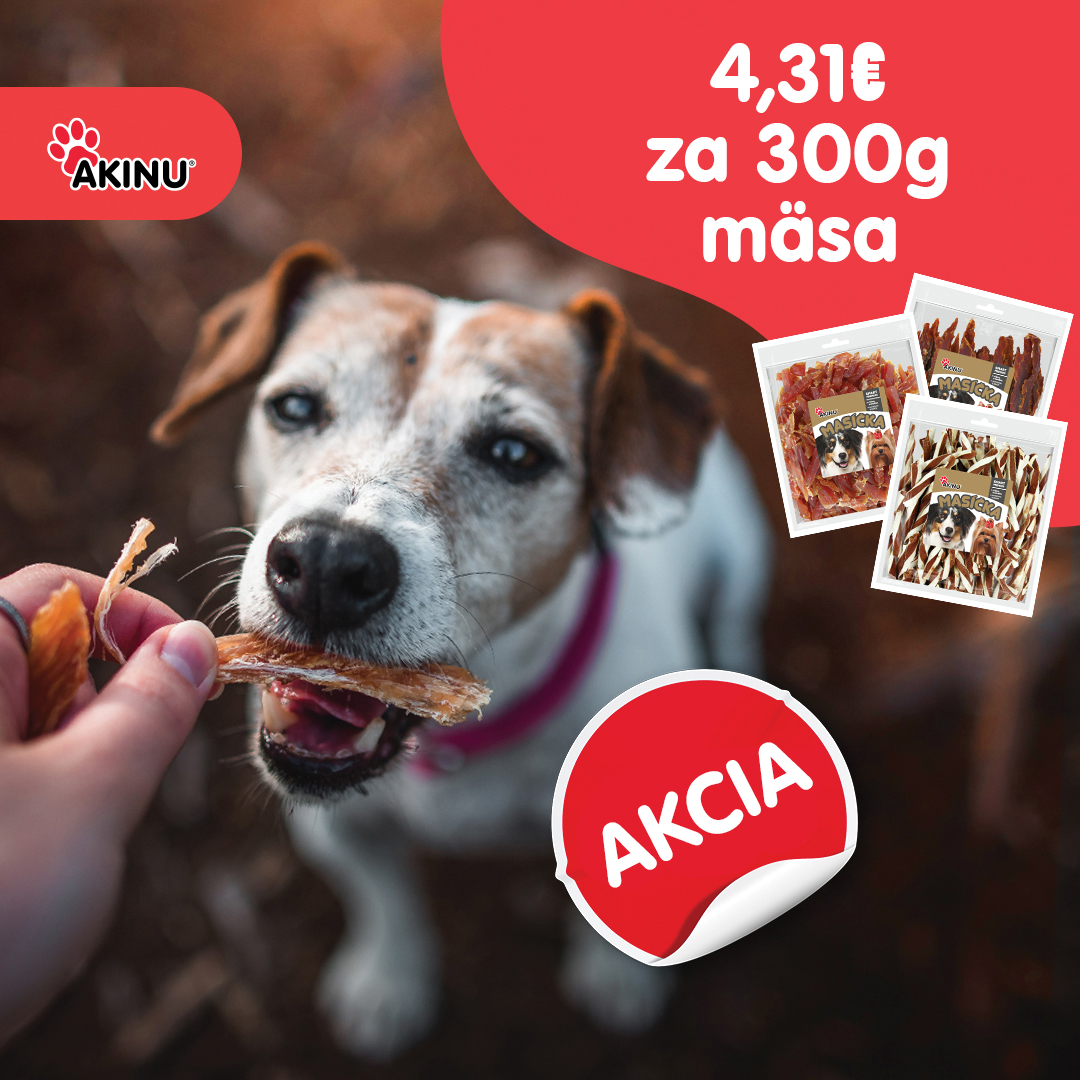 AKINU super akcia na sušené mäso pre psíkov - Dogee - to najlepšie pre ...